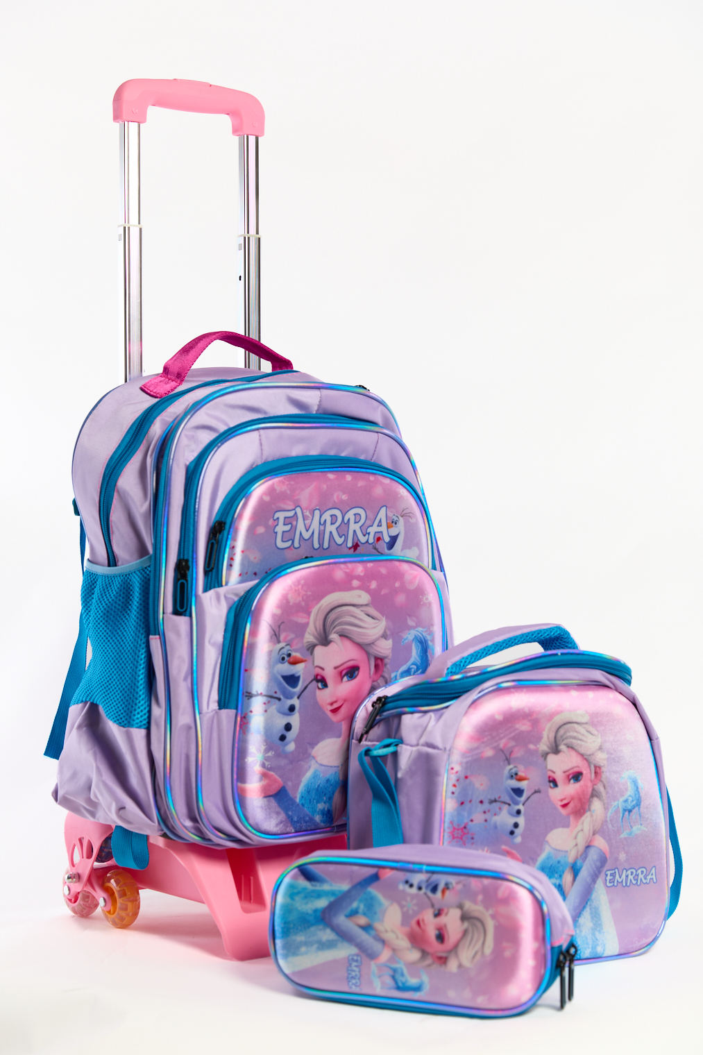 Pack 3 Pièces Cartable scolaire d'école primaire pour Fille 3ème jusqu ...